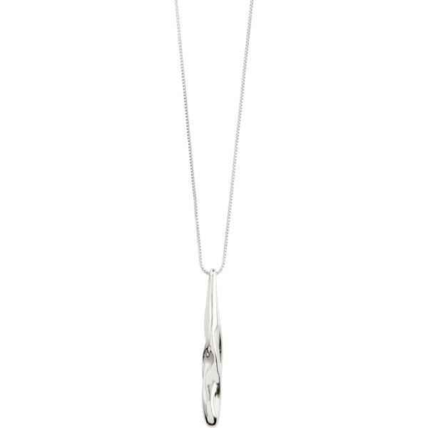 Alberte Teardrop Pendant Necklace - Silver Plated – Pilgrim Jewellery New Zealand